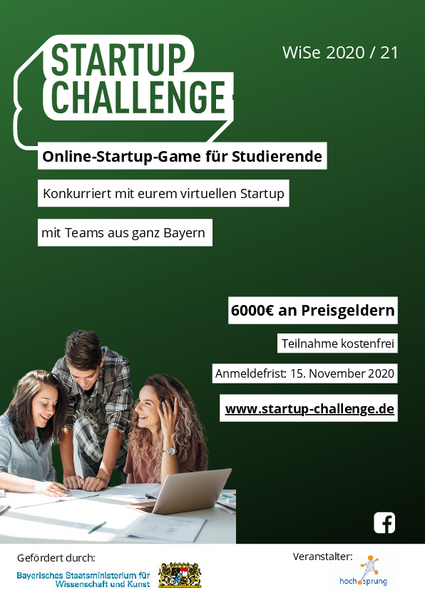 Startup Challenge 2020/21: Jetzt anmelden! • Universität Passau