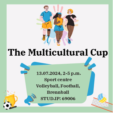 The Multicultural Cup am 13.07.2024 von 14-17 Uhr • Universität Passau